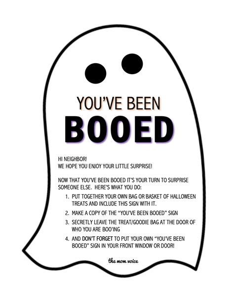 Youve Been Booed Printable Free Free Printable Hq