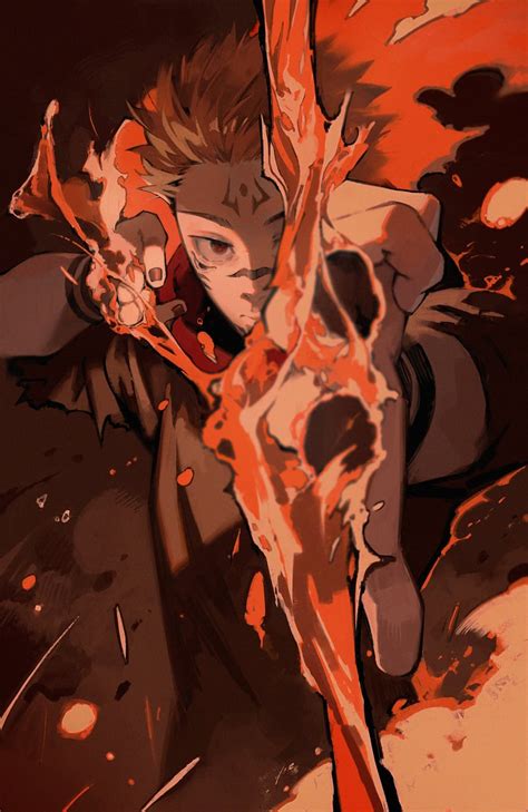 Itadori Yuuji And Ryoumen Sukuna Jujutsu Kaisen Drawn By Kyuubamelo