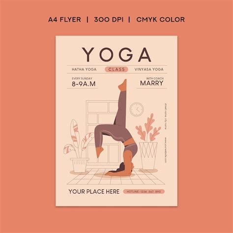Premium Vector Yoga Class Flyer