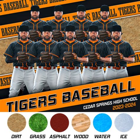 16x20 Multi Sport Photoshop Layered Photo Template Repeater