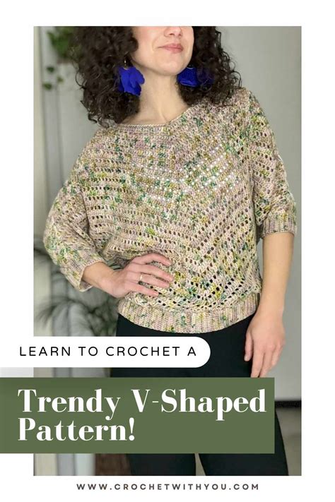 Learn To Crochet A Trendy V Shaped Pattern