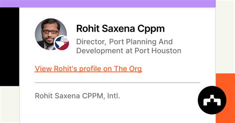 Rohit Saxena Cppm Director Port Planning And Development At Port