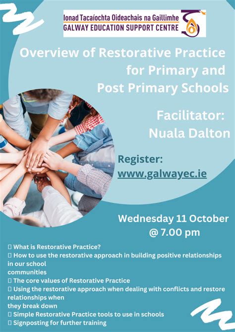 Face To Face Overview Of Restorative Practice For Primary And Post Primary Schools Primary