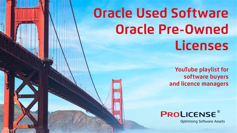 Oracle Used Software Oracle Pre Owned Licenses Youtube Playlist