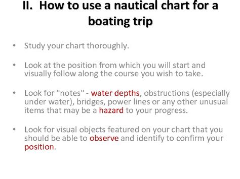 NAUTICAL CHARTS I Purpose Of Nautical Charts Nautical