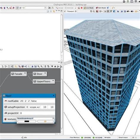 Cityengine Ide And The Rule Editor Capabilities Download Scientific Diagram