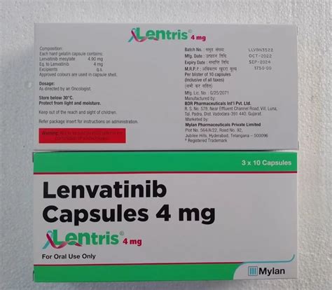 Lenvatinib 4mg Capsules At Rs 1750box Raipur Id 2850801241430