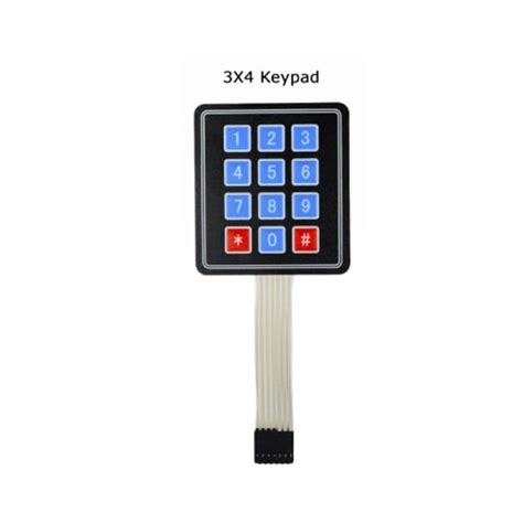 4x3 Matrix Membrane Switch Keypad Arduino
