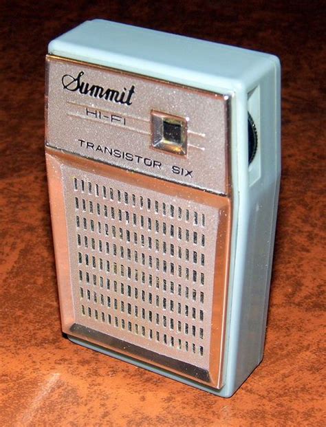 Vintage Summit Transistor Radio Model Hs 657 Am Band 6 Transistors