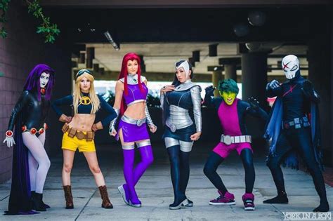 Teen Titans Cosplay Group Cosplay Outfits Teen Titans Go Costume