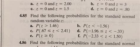 Solved A Z And Z C Z And Z B Z And Chegg Com