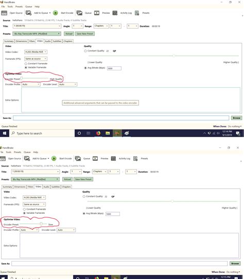 using the nvenc encoder to transcode my videos it has a quality slider going from slow to