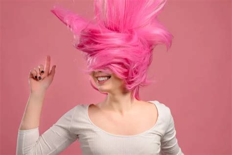 Woman Pink Hair Stock Photos Royalty Free Woman Pink Hair Images