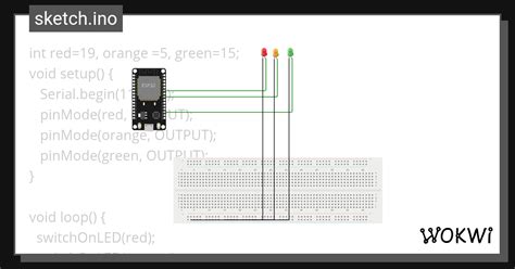 Traffic Light Simulation Wokwi Esp32 Stm32 Arduino Simulator