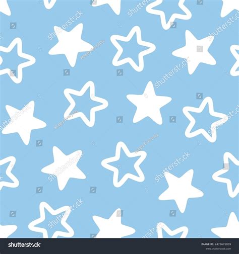 Stars Seamless Pattern Design Background Wallpaper 库存矢量图（免版税）2476675039
