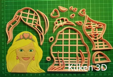 Cortante Barbie Mu Eca Cm Barby Mod Collage