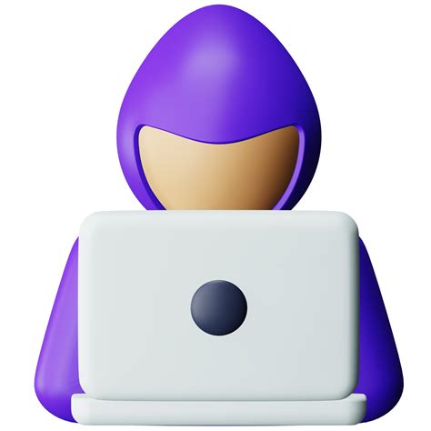 Hacker 3d Rendering Isometric Icon 13363762 Png