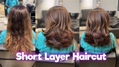 How To Short Layer Haircut Short Haircut Short Step Haircut