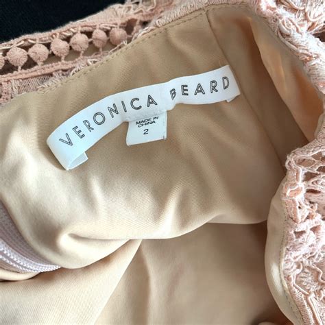 Veronica Beard Aura Asymmetrical Blush Lace Skirt Gem