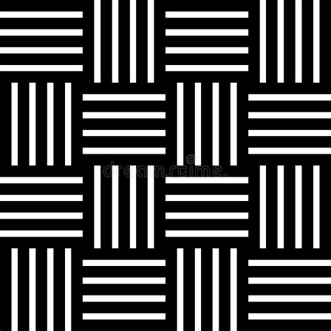 Abstract Geometric Black And White Seamless Pattern For Web Page