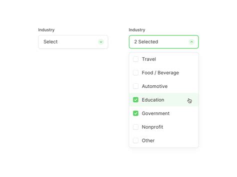Multi Select Dropdown By Harry On Dribbble