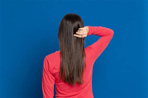 Premium Photo Attractive Brunette Girl In Studio