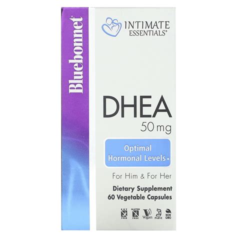 Bluebonnet Nutrition Intimate Essentials Dhea For Him And For Her 50