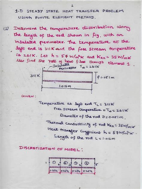 1d Heat Transfer Problems Pdf