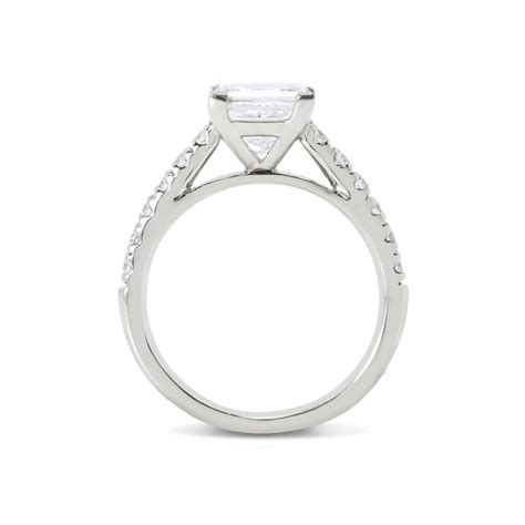 Princess Shape Contemporary Engagement Ring Reve Diamonds