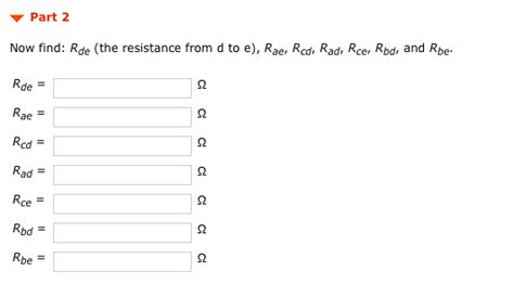 solved part 1 given the resistor configuration shown in the