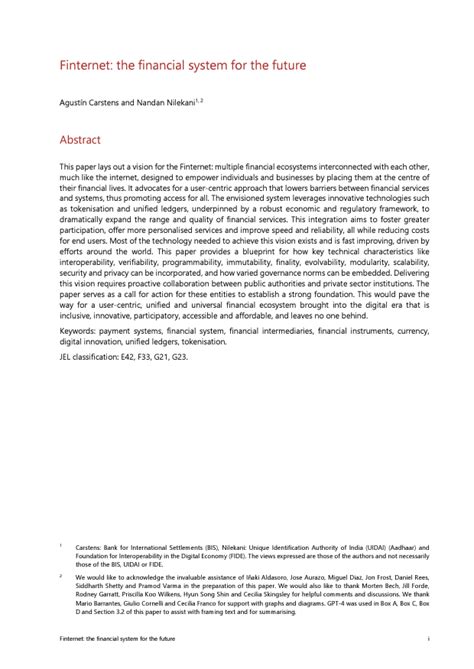 Finternet The Financial System For The Future Altiorem