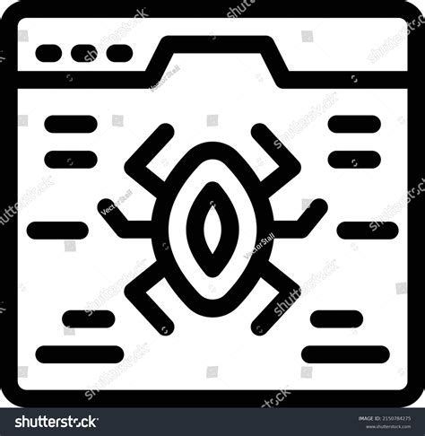 Malware Vector Illustration On Transparent Background Stock Vector Royalty Free