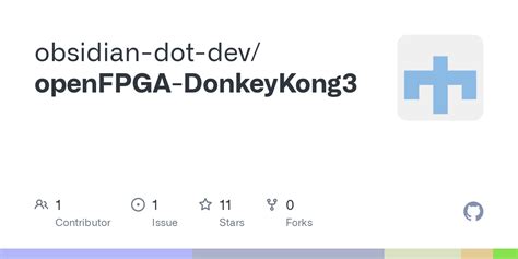 Github Obsidian Dot Dev Openfpga Donkeykong