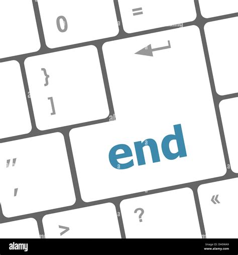 End Button On Computer Pc Keyboard Key Stock Photo Alamy