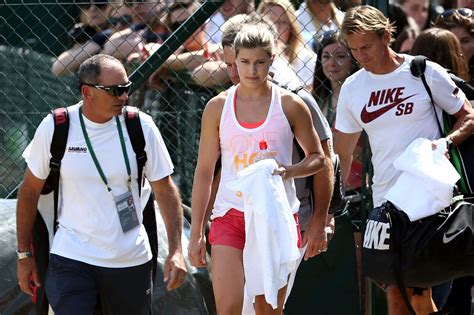 Eugenie Bouchard Practice Session On Day Eleven Of The Wimbledon Tennis Championships 2014