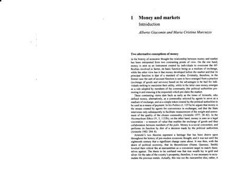 Pdf Money And Markets A Doctrinal Approach