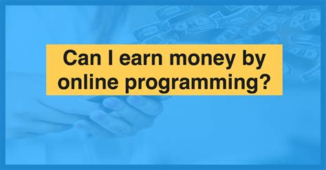 How To Earn Money Online As A Programmer Sell Saas