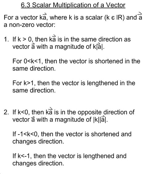 U Calculus Vectors Multiplication Of A Vector By A Scalar