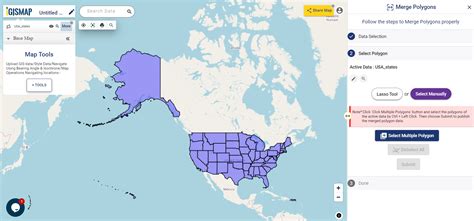 Merge Polygons Features Online Using Igismap