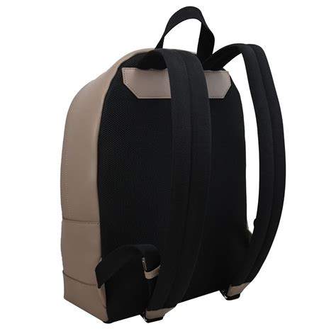Bally Harys 經典織帶拼接牛皮商旅後背包大象灰 Pchome 24h購物