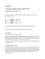 Problem Set B Docx Name Lai Odelia UID CCST SIMPLIFYING COMPLEXITY