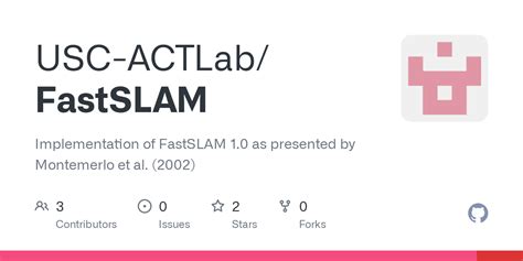 Github Usc Actlabfastslam Implementation Of Fastslam 10 As Presented By Montemerlo Et Al