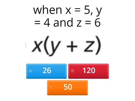 5 2 Algebraic Operations And Substitution Quiz