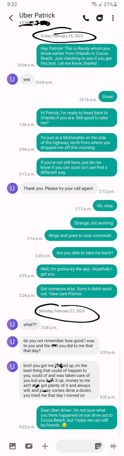 Hilarious Uber Driver Texts Cant Make This Up R Uber