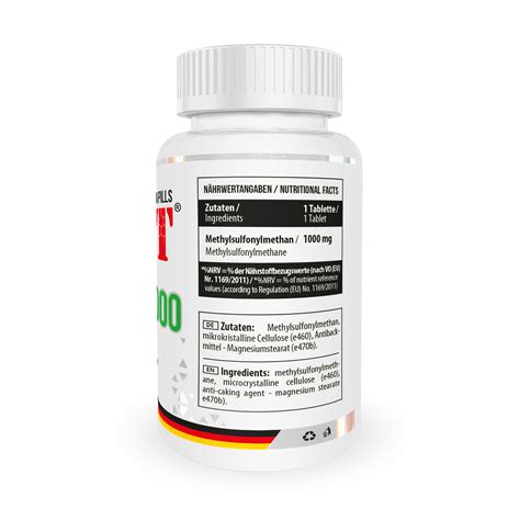 MST® MSM 1000 mg 90 таблеток - MST