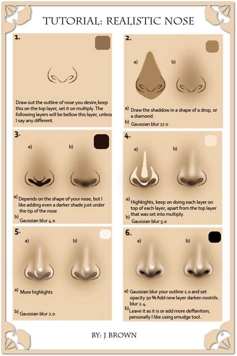 Tutorial Realistic Nose By Cgart4u On DeviantART Tutorial Drawing Tutorial Realistic