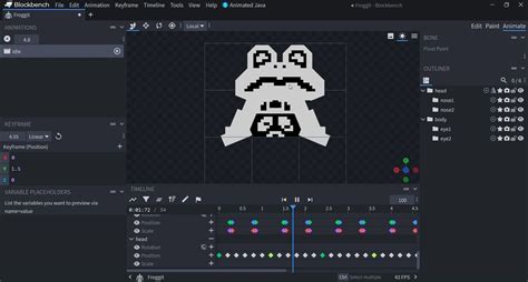 My First Model In Blockbench Froggit Animated Java Rblockbench