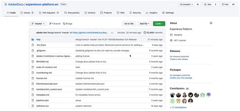 Use The Github Web Interface To Create A Destination Documentation Page Adobe Experience Platform