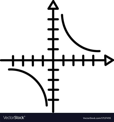 Mathematics Axis Icon Royalty Free Vector Image