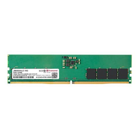 Transcend Jetram 16gb Ddr5 4800mhz Desktop Memory Jm4800ale 16g Mwave